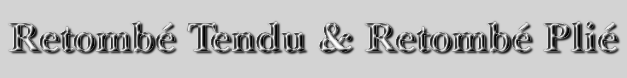 Retombé Tendu and Retombé Plié | Eighteenth-Century Ballet